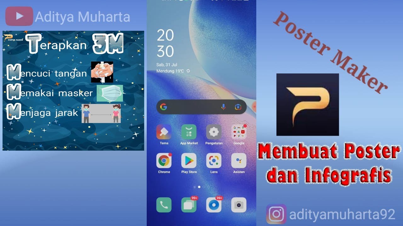 Buat Infografis atau Poster??? Pakai Apk Poster Maker. - YouTube