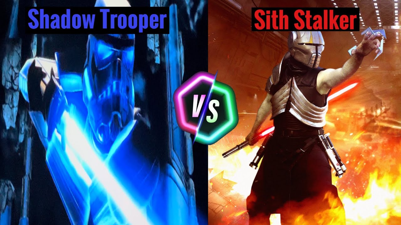 Star Wars: The Force Unleashed - Shadow Trooper Vs Sith Stalker! - YouTube