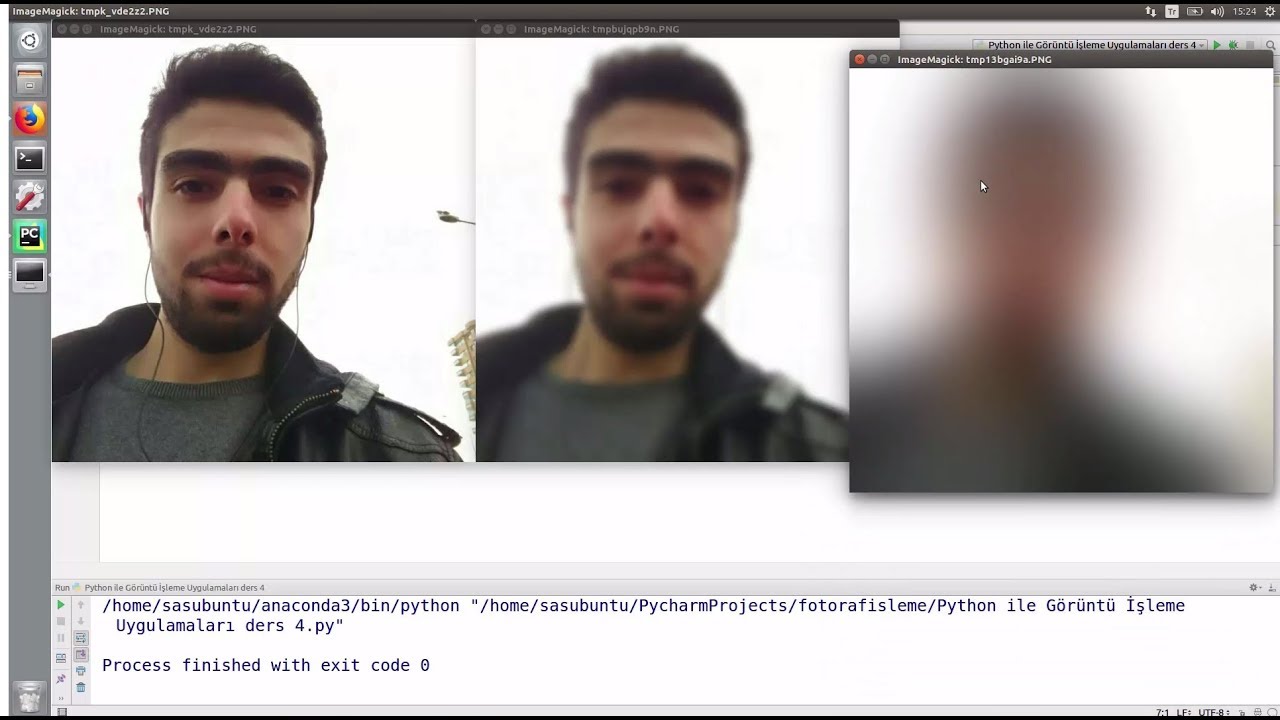Python ile Görüntü İşleme Uygulamaları Ders 2.1 Filtreler (Gaussian ...