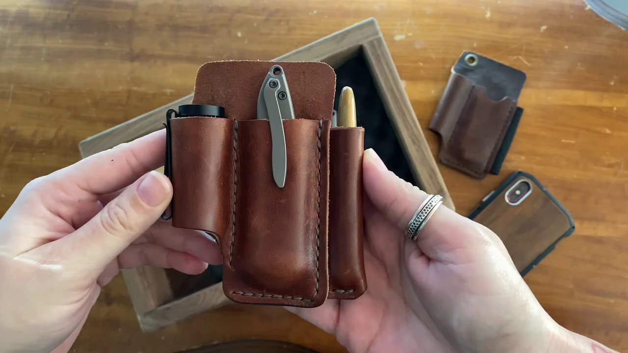 Classic Mini Trio + Clip - Tale of Knives EDC Leather Gear - YouTube