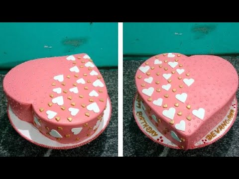 how to make heart shape cake decorating ideas for cake HD cake ️ - YouTube