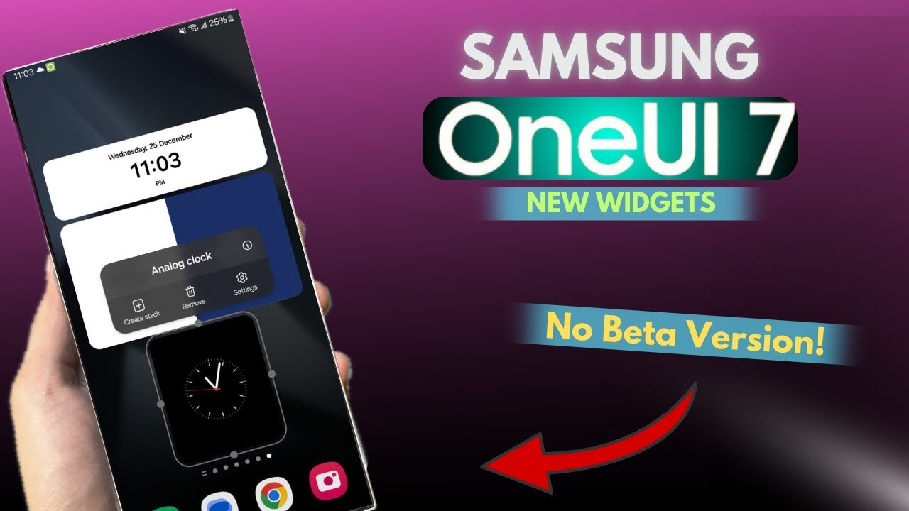 Samsung One Ui 7 Early Access! - Clock Features Without Beta version ...