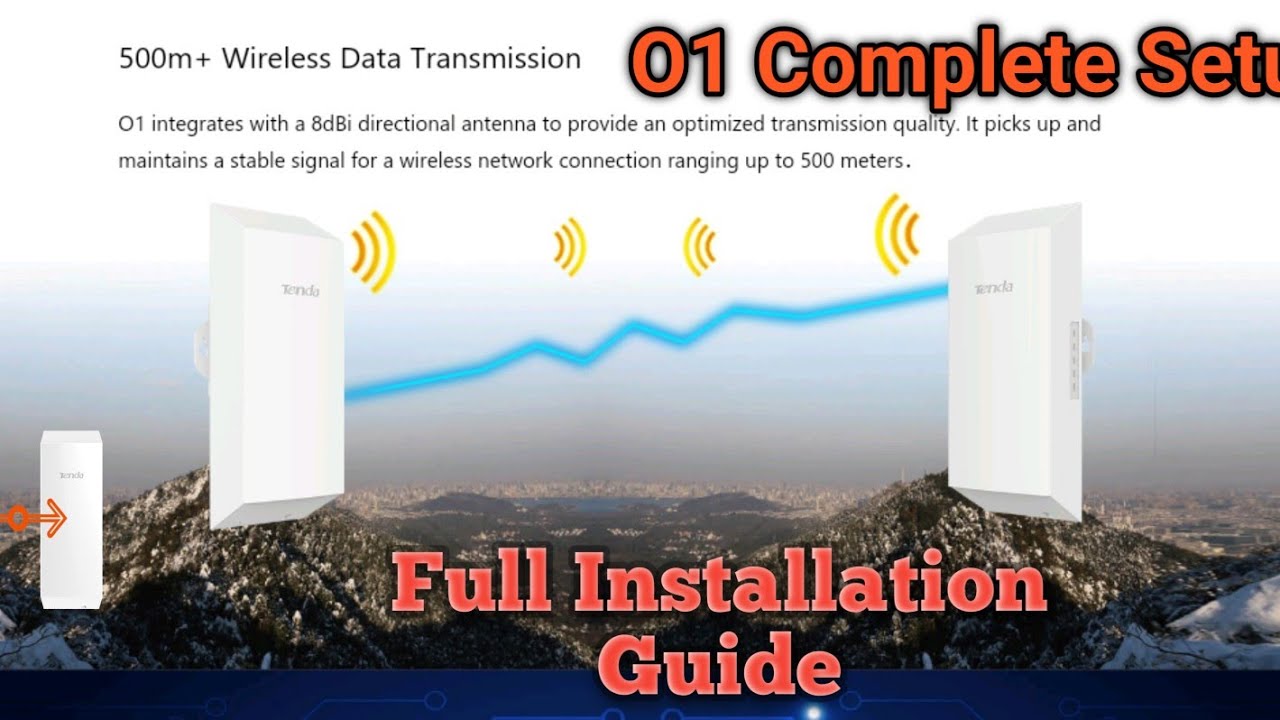 Tenda O1 Setup| configuration| CPE| P2P|Outdoor Devices | step by Step ...
