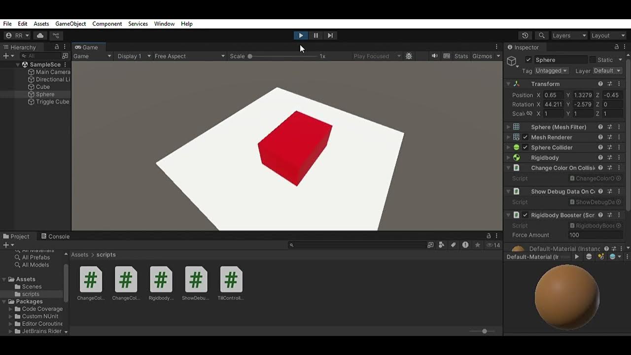 Unity3D Pysics - RigidBodies, Collider,Triggers - YouTube