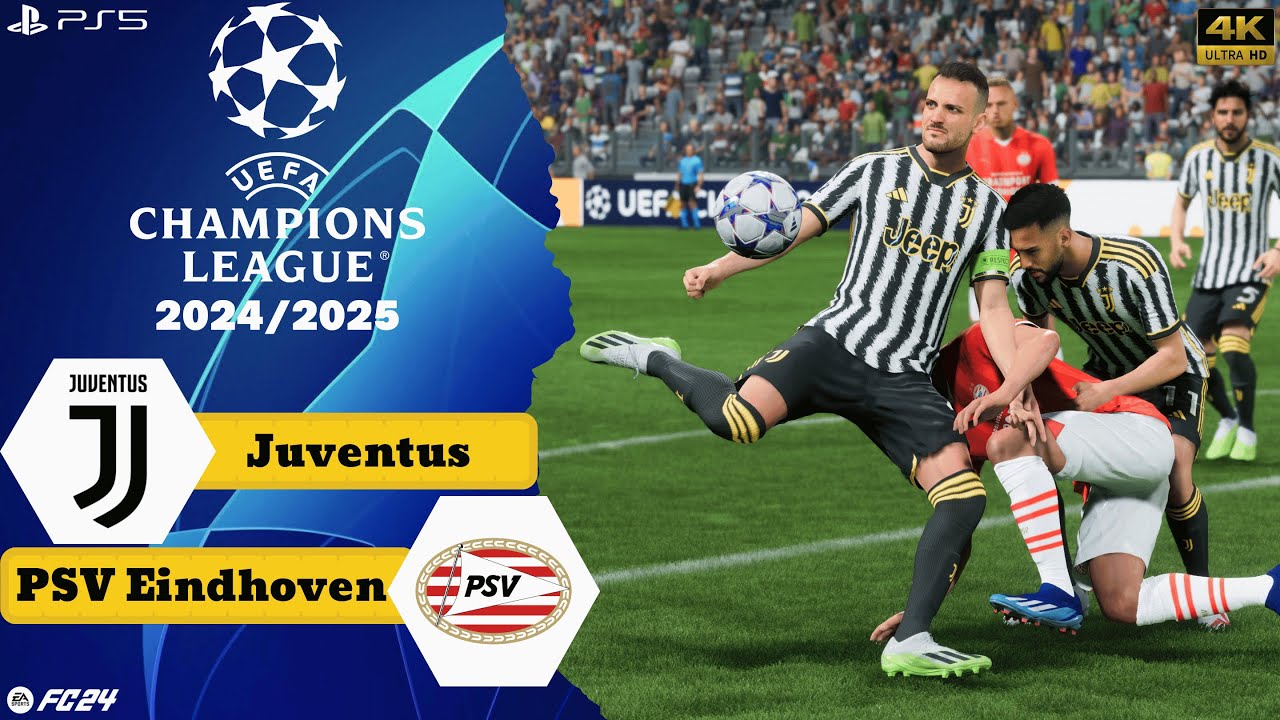 FC 24 - Juventus vs. PSV Eindhoven | UEFA Champions League 24/25 | Full ...