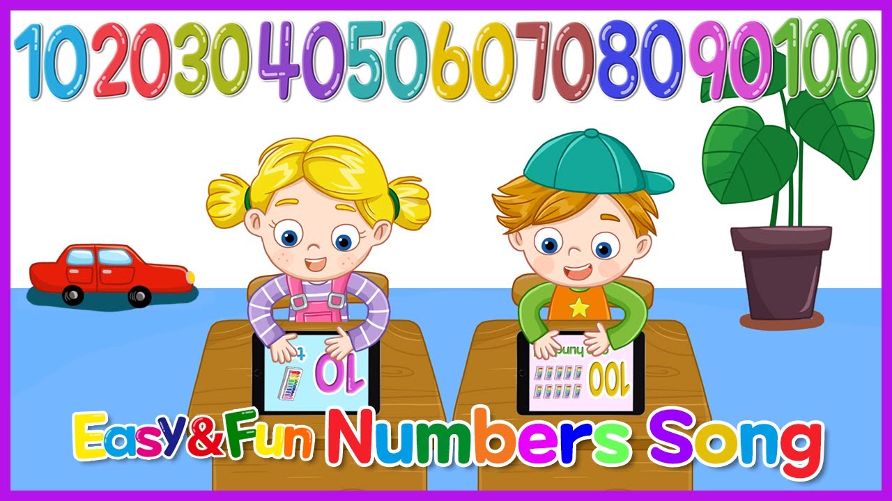 Easy & Fun Numbers Song | Counting from 10 to 100 - YouTube