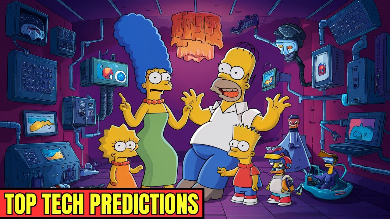 The Simpsons shocking Tech predictions that came true - YouTube