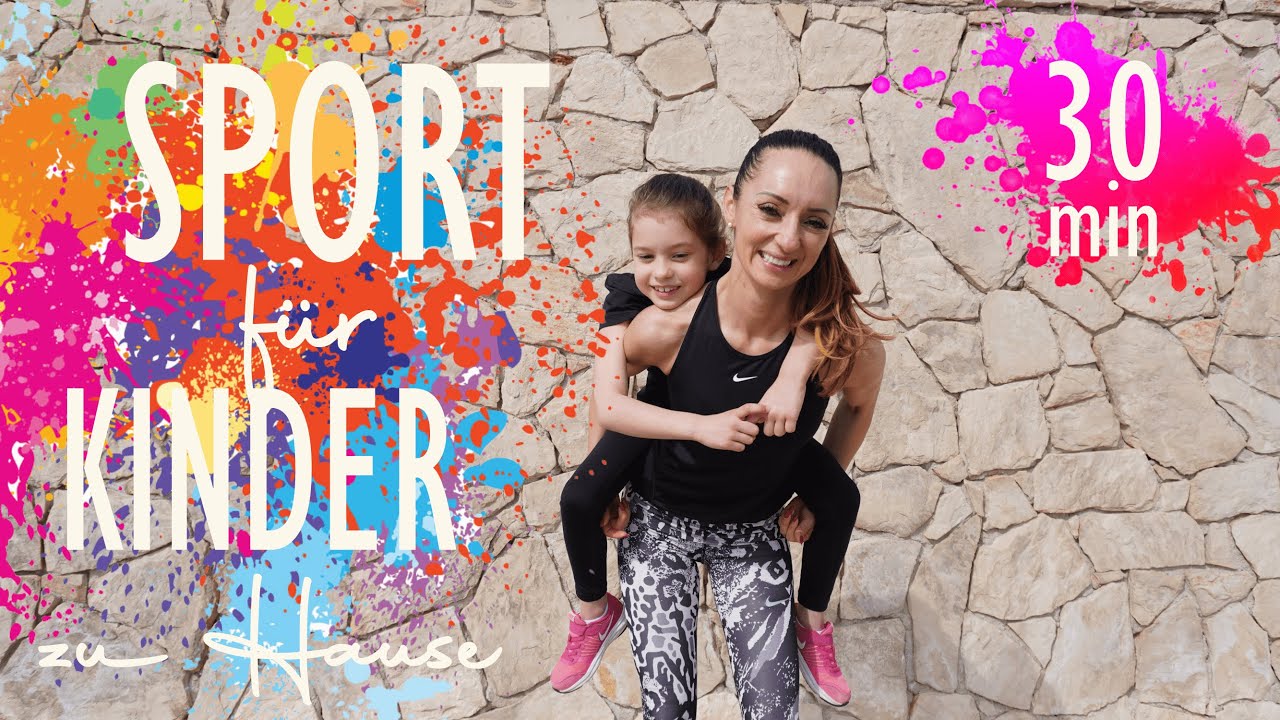 SPORT FÜR KINDER ZU HAUSE / Mutter Kind Workout - YouTube