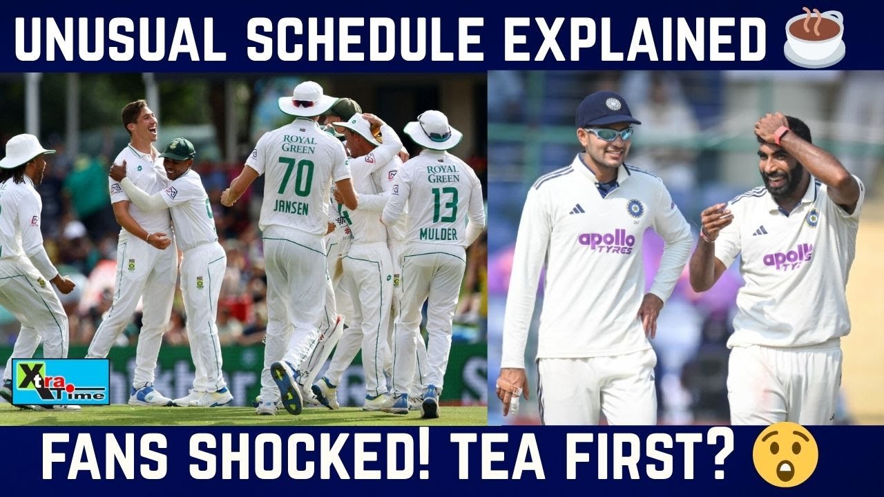 Test Cricket’s Rare Moment! Tea before Lunch Explained। IND vs SA 2nd ...