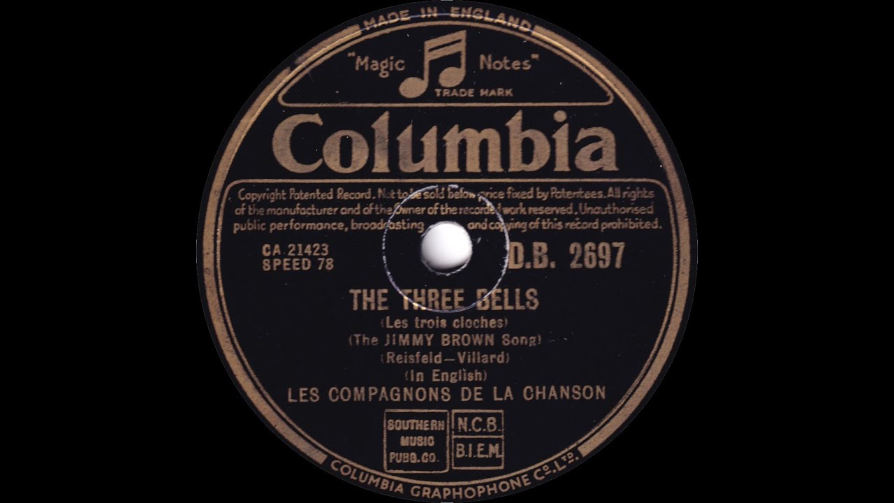 The Three Bells (The Jimmy Brown Song) - Les Compagnons De La Chanson ...