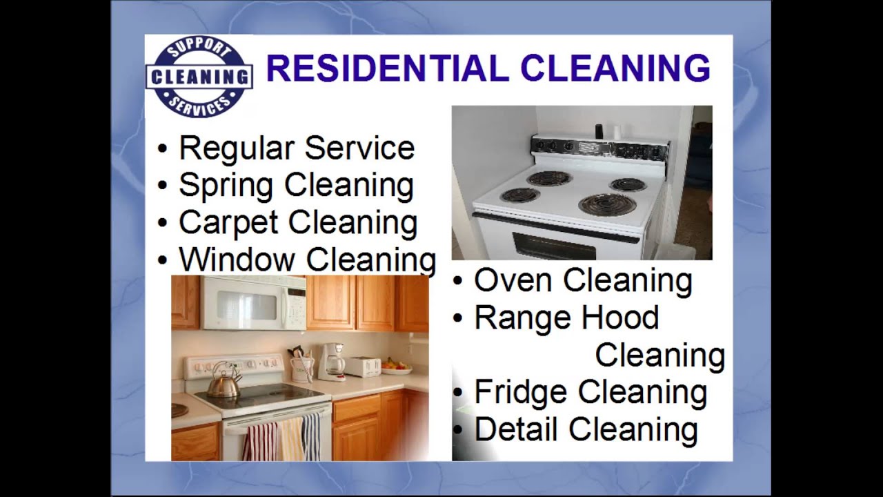 Cleaning Support Services - Cleaning Support Checklist - YouTube