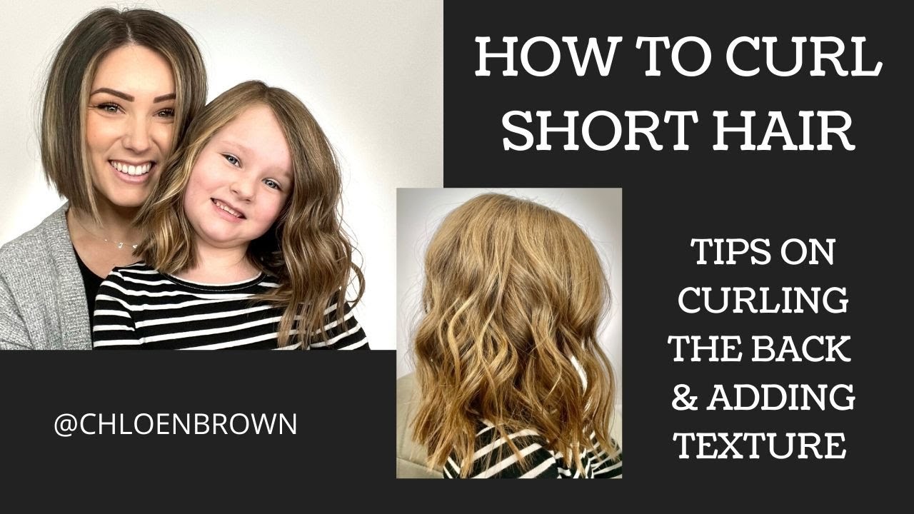 CURLING SHORT HAIR || How do you curl the back?!? - YouTube