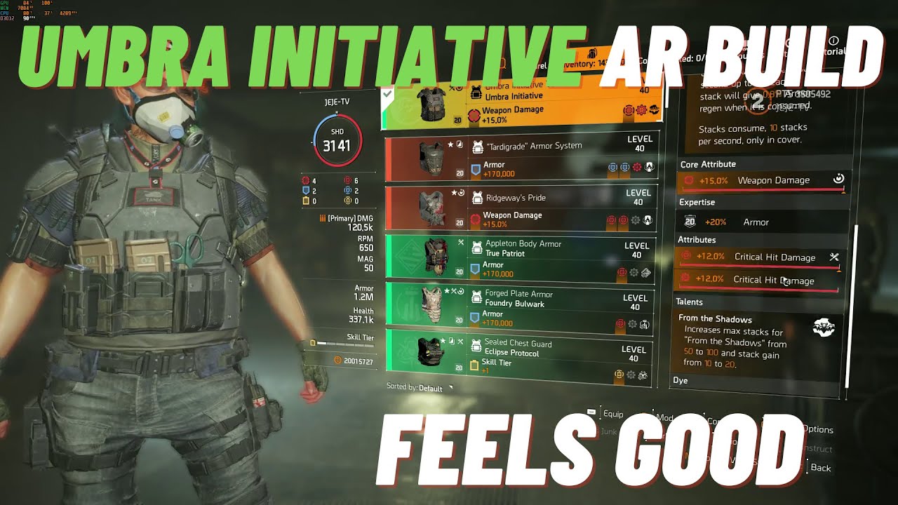 THE DIVISION 2 - TESTING UMBRA INITIATIVE LEGENDARY PTS TU16 - YouTube