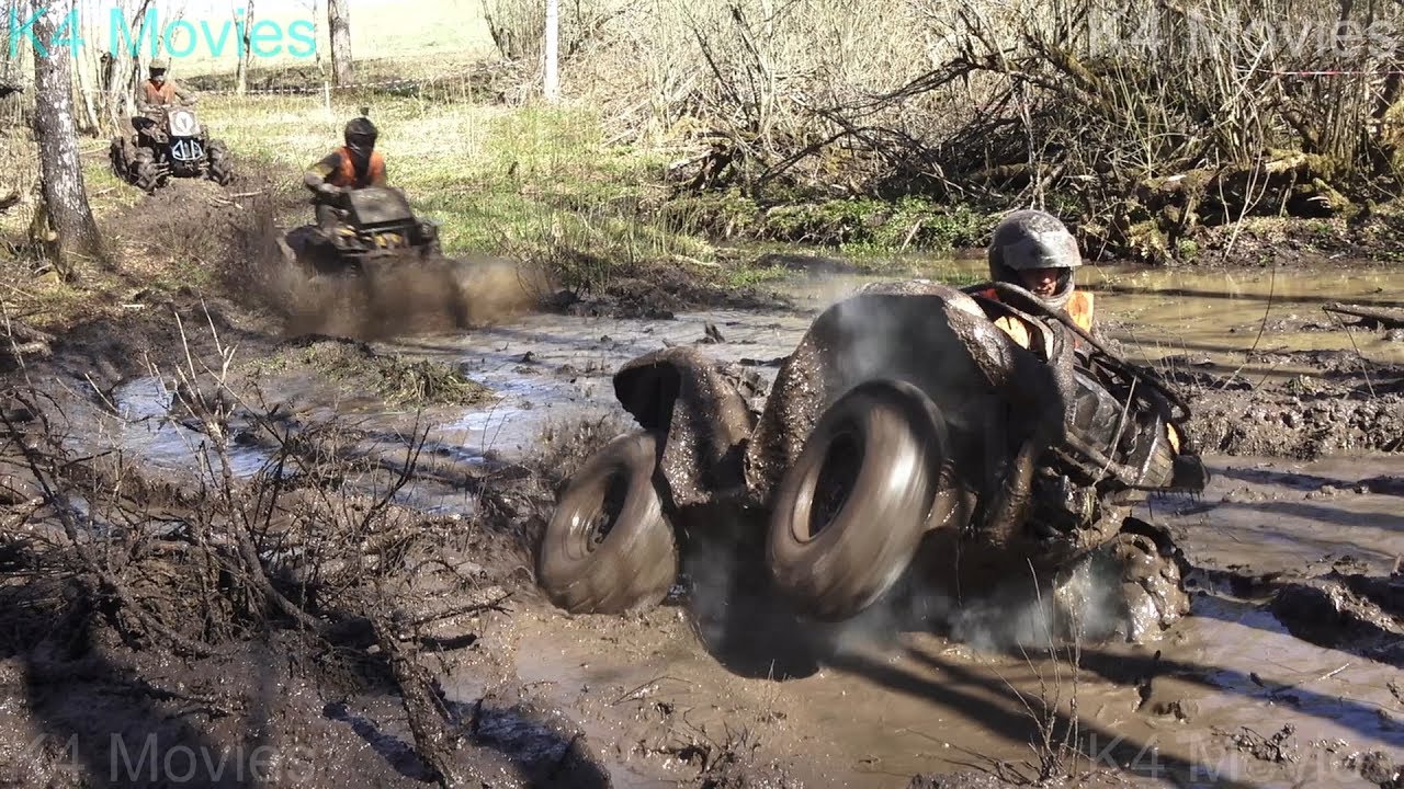 ATVs race in mud forest | Madona 2017 - YouTube