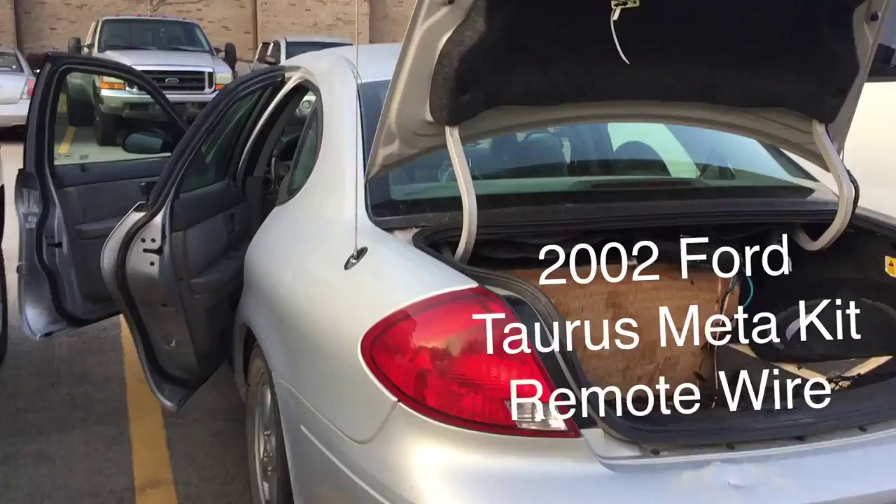 Ford Taurus 2002 Metra Radio Kit Install Remote Wire Fix (quickest way ...