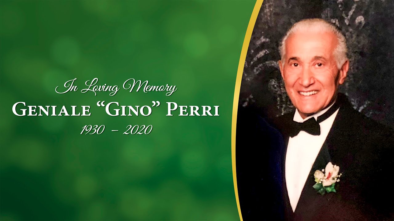 Geniale "Gino" Perri Funeral Service - YouTube