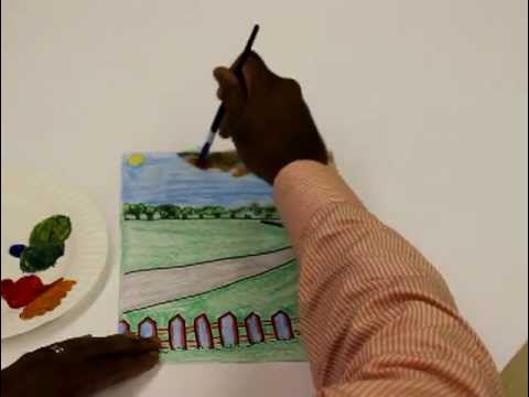Art Lesson Plan Videos: Fall Leaves Painting - YouTube