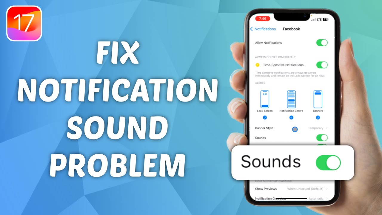 How to Fix NO Notification Sound Problem on iOS 17 - YouTube