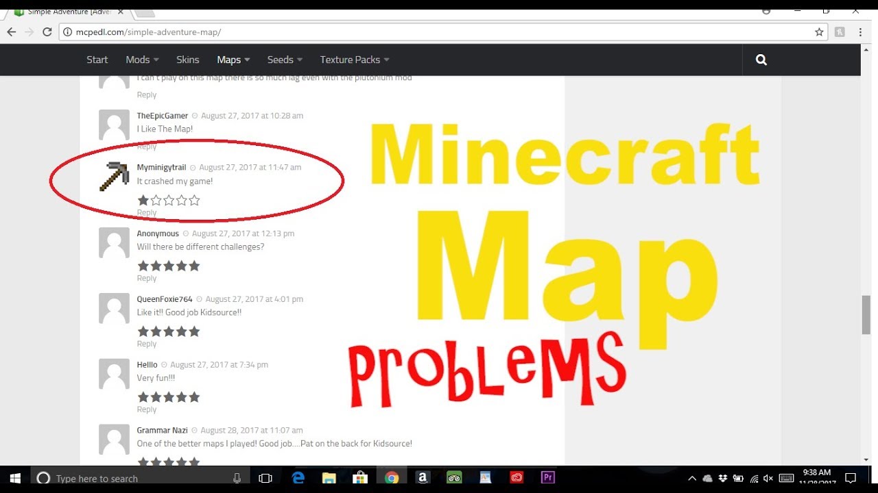 Minecraft Maps : Common Problems - YouTube