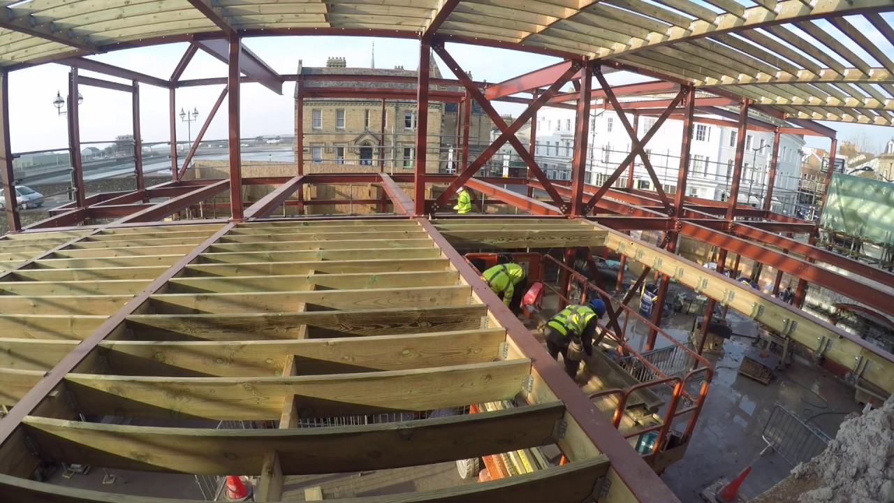 Installing the extension walls and floors Time-Lapse - YouTube