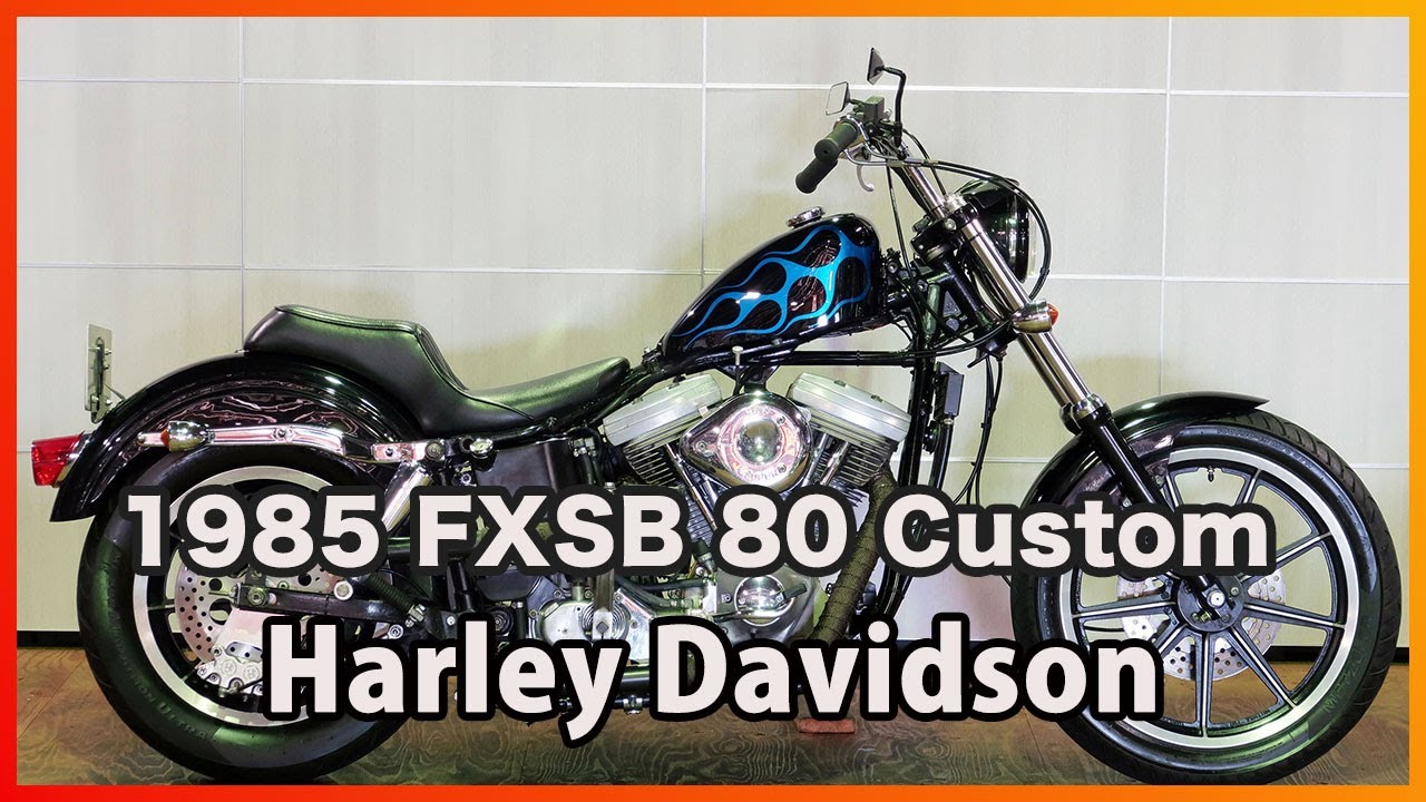 ID2333 Harley Davidson 1985 FXSB Custom - YouTube