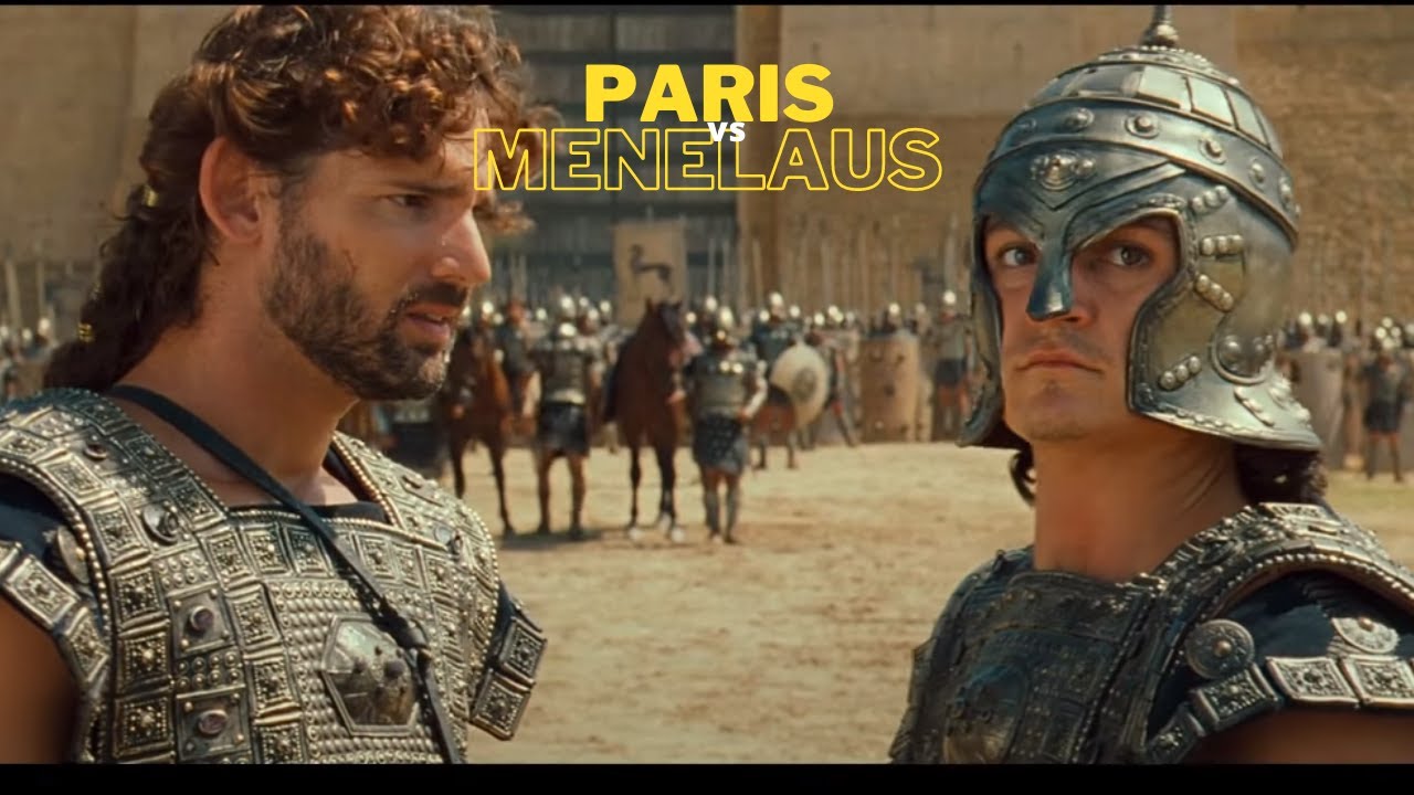 Tróia Filme: Paris vs Menelaus - Cena do Filme Troia Dublado - Movie ...