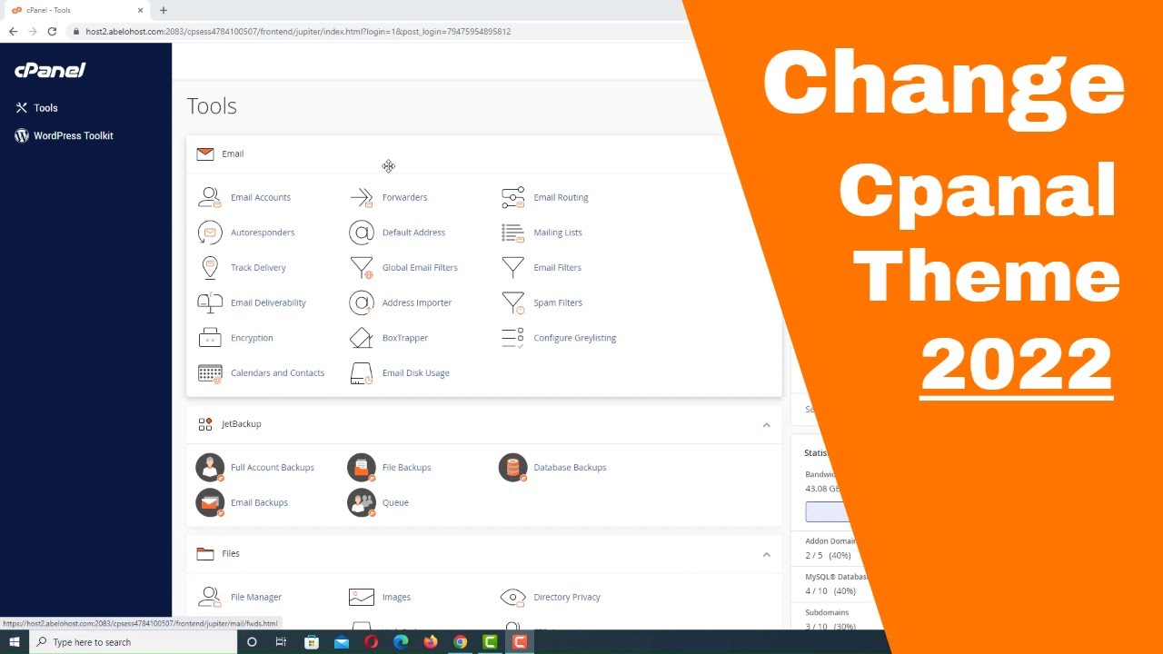 How To Change Your Cpanel Theme Style 2022 - YouTube
