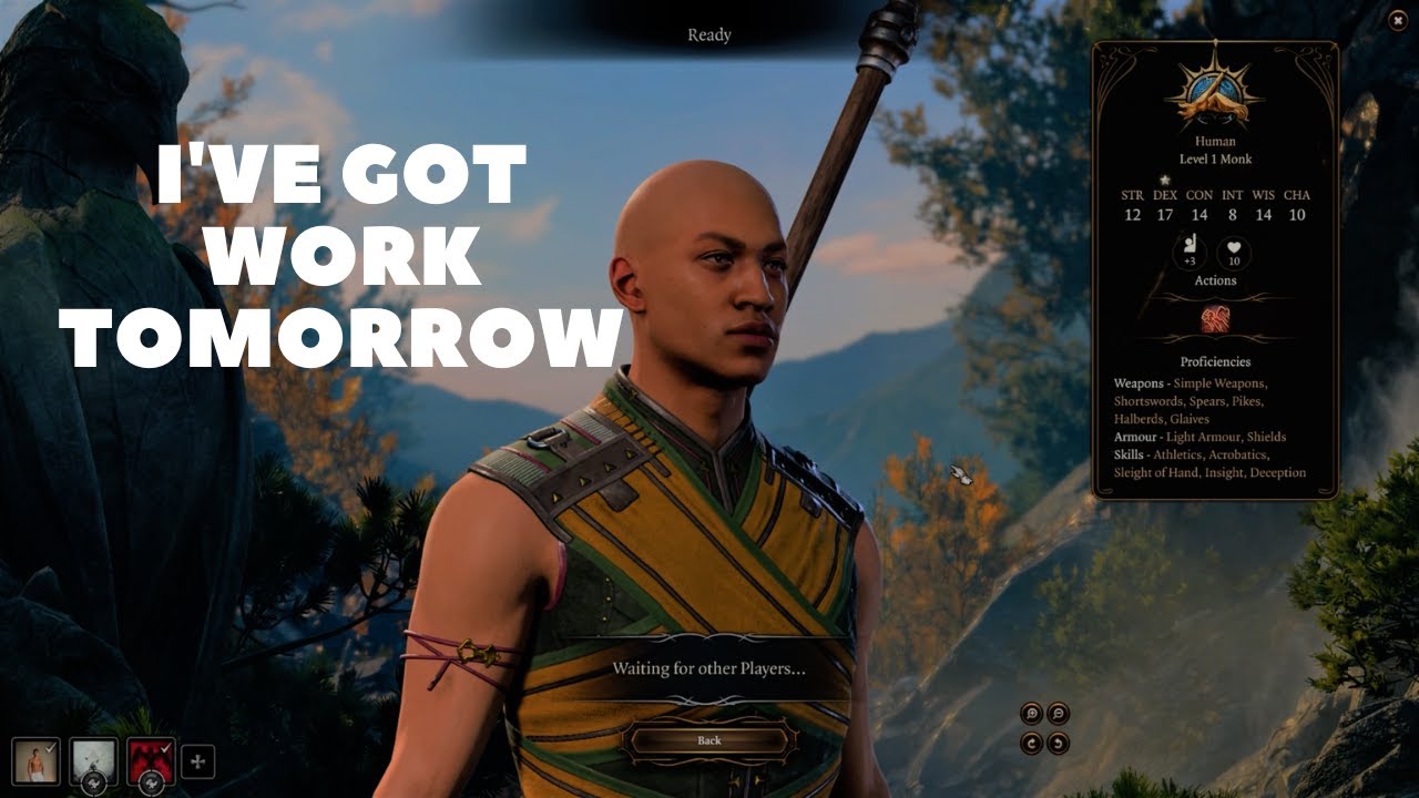 When your friend takes an hour to create his character in BG3 (Baldur's ...