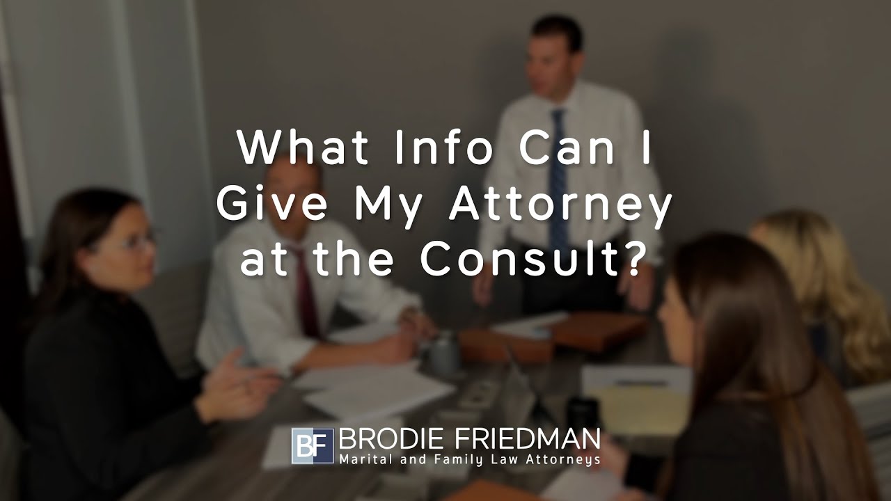 What Info Can I Give My Attorney at the Consult? - YouTube