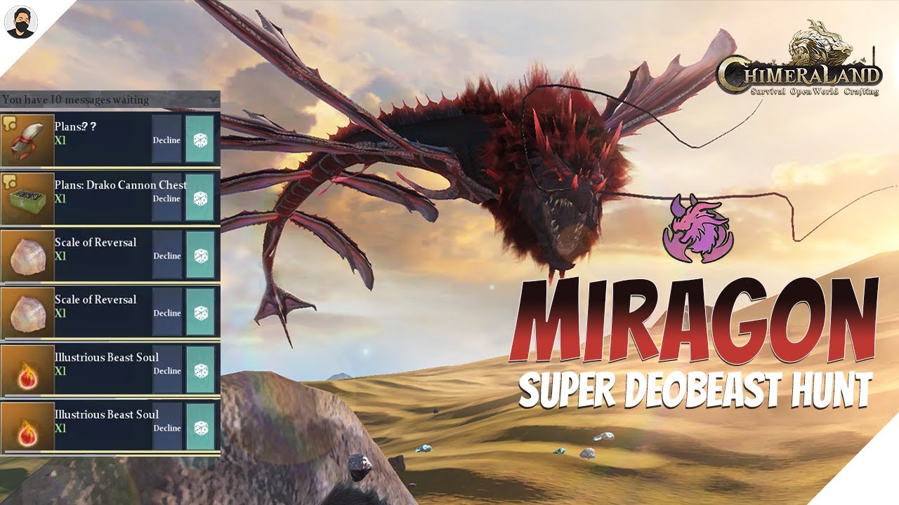 Chimeraland: MIRAGON Hunt | Super Deobeast Location and Drops - YouTube