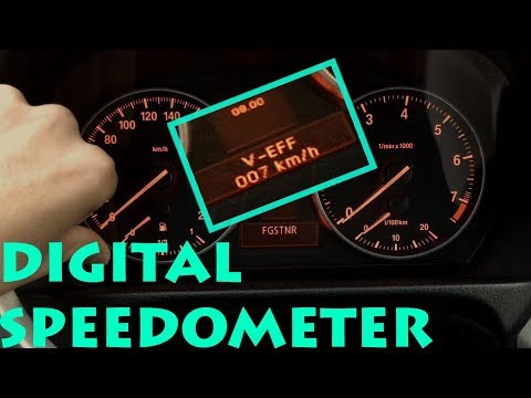 DIGITAL SPEEDOMETER - HIDDEN FEATURE IN BMW E90 E91 E92 E93 E60 E70