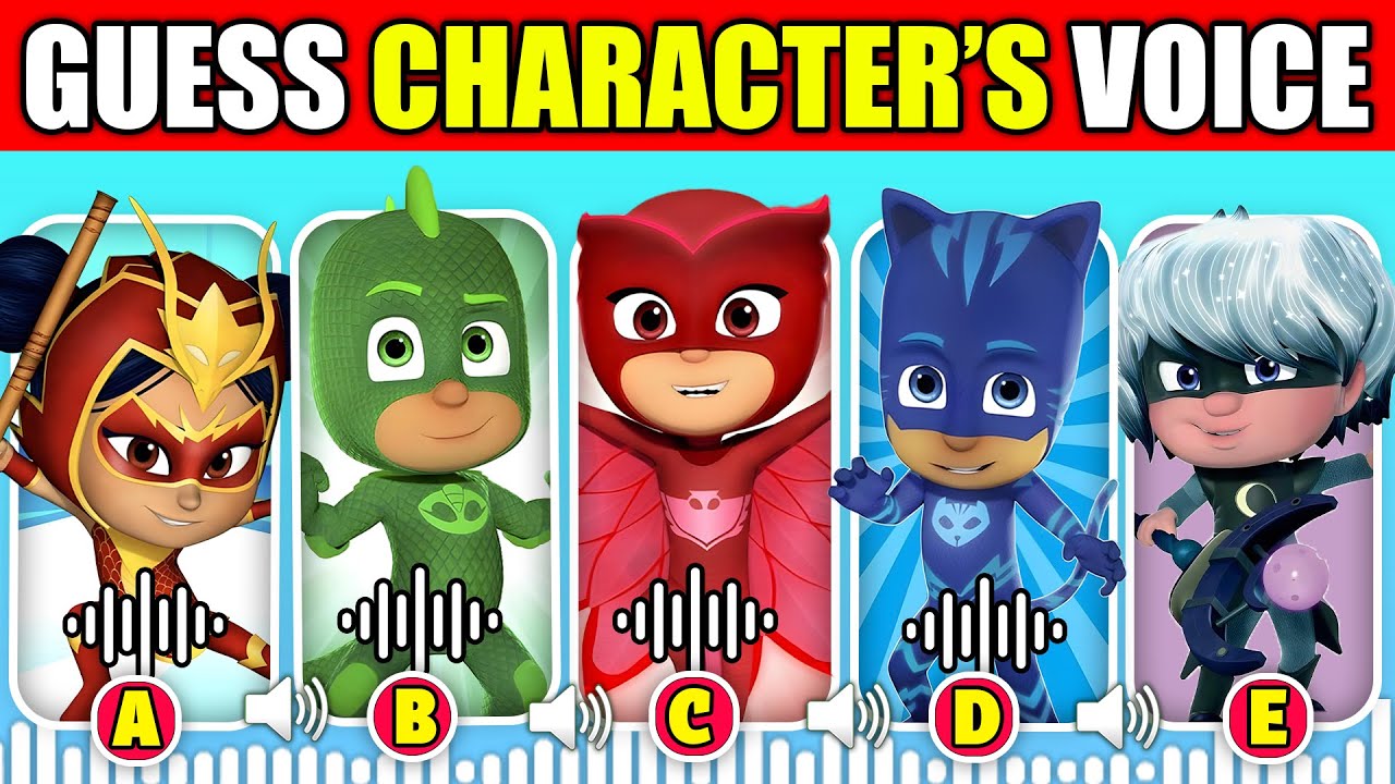 IMPOSSIBLE 🔊 Guess the Character's Voice | PJ Masks Movie | CATBOY ...