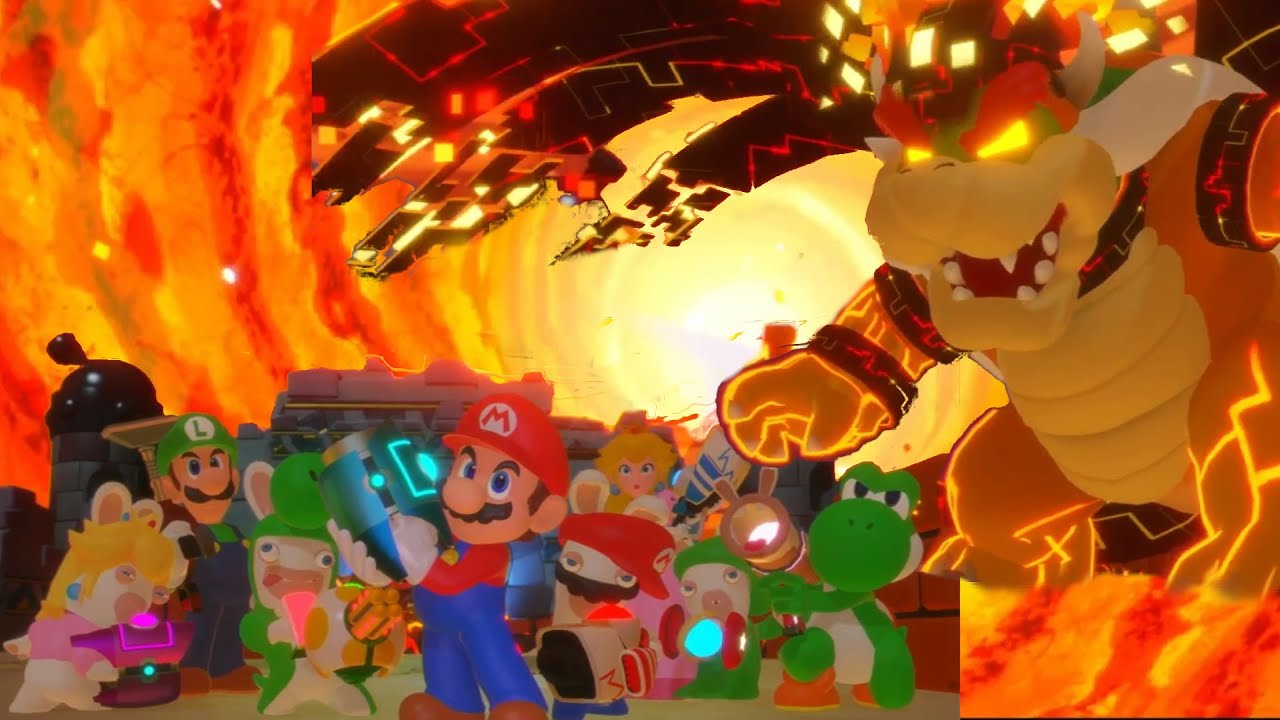 Mario + Rabbids Kingdom Battle 100% Walkthrough Part 11 World 4 Final ...