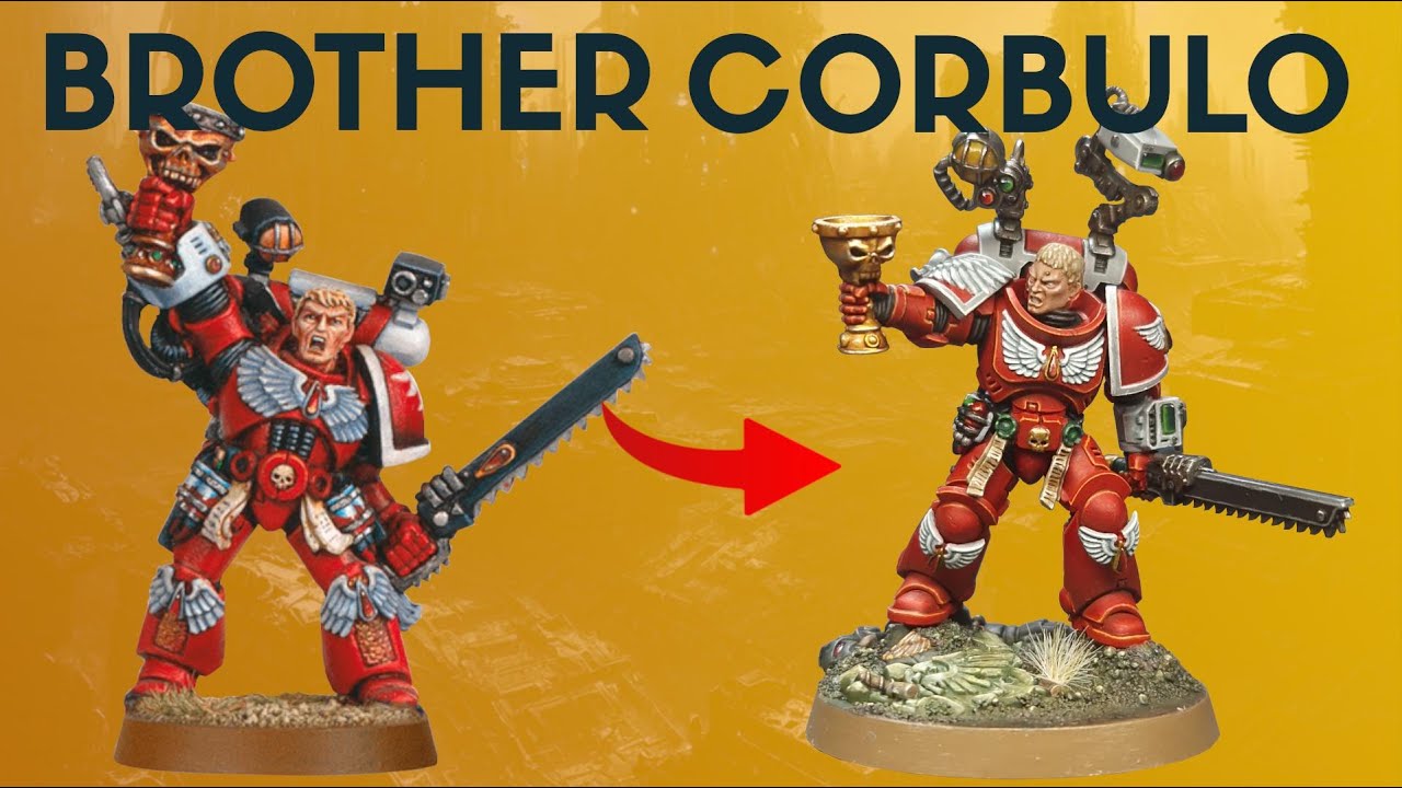 Kitbashing Brother Corbulo into a Primaris Space Marine. - YouTube