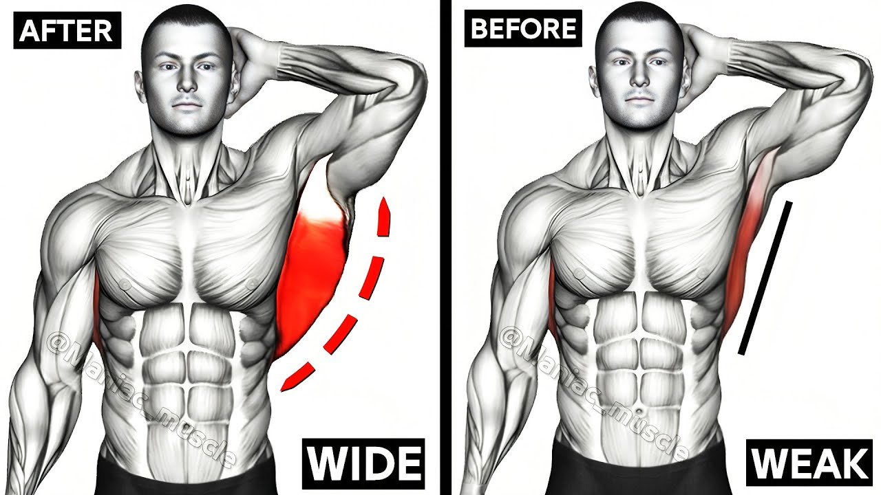 8 BEST exercises for a WIDE Lats ! - YouTube