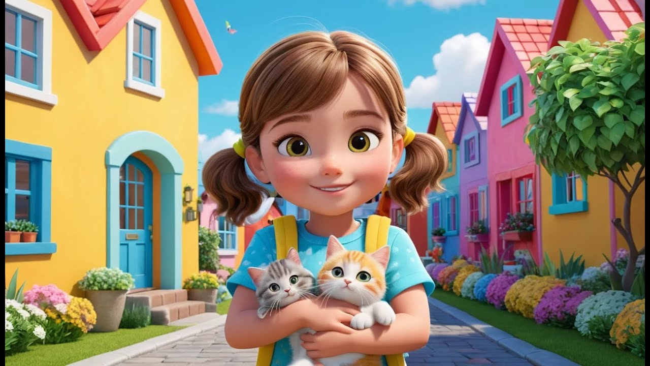 Emma Had a Tiny Cat | Adorable Cat Song for Kids | Fun Adventure with ...