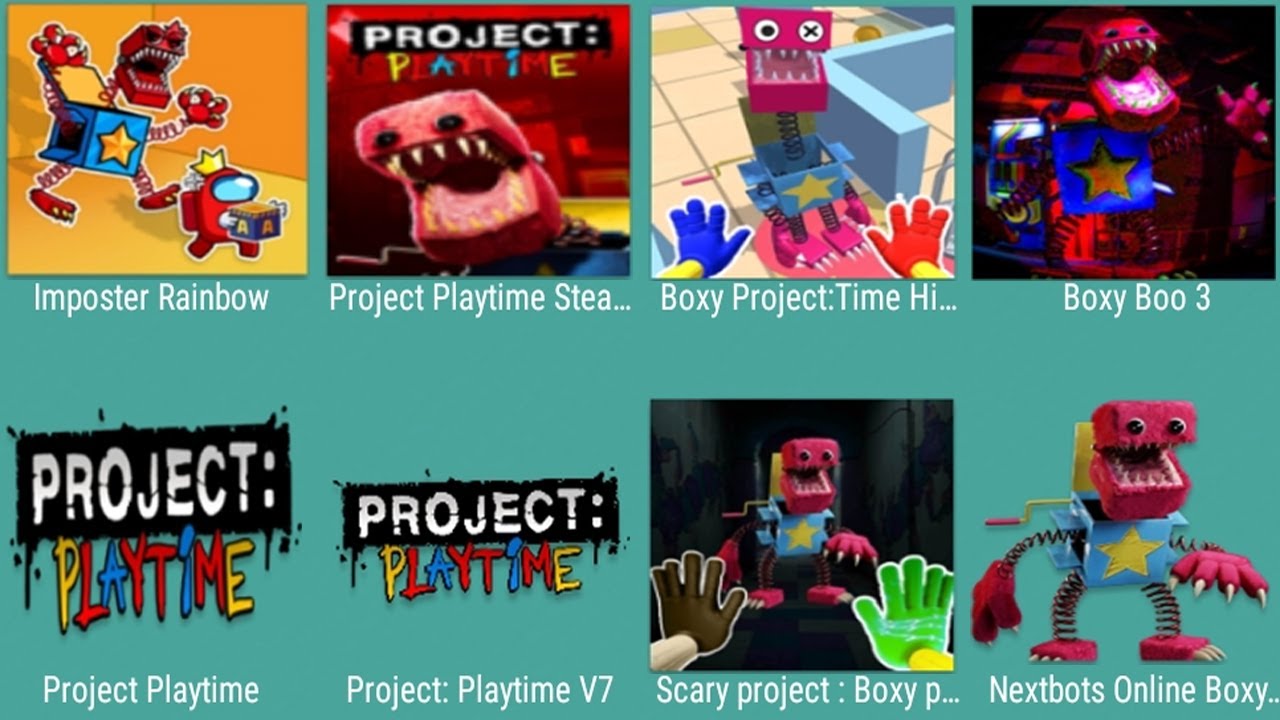 Imposter Rainbow,Project playtime Steam,Boxy Project Time,Boxy Boo 3 ...