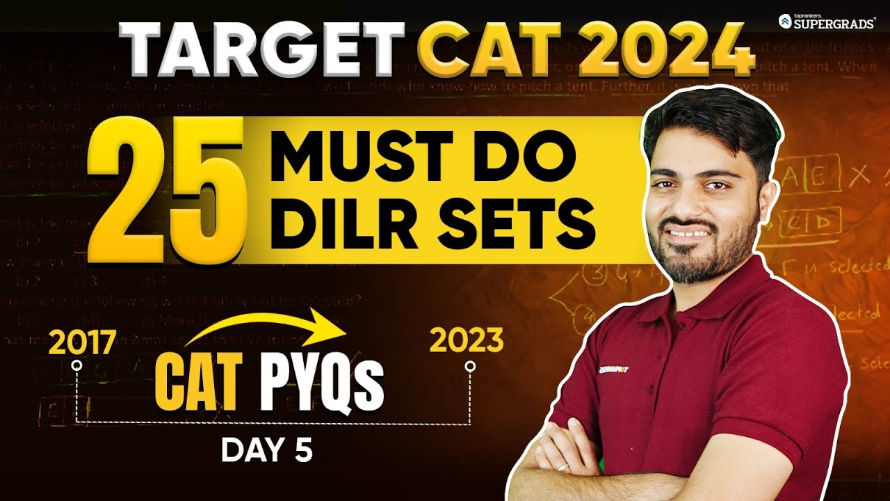 CAT DILR PYQs | CAT Previous Year DILR With Solution 📑| CAT 2017-23 ...