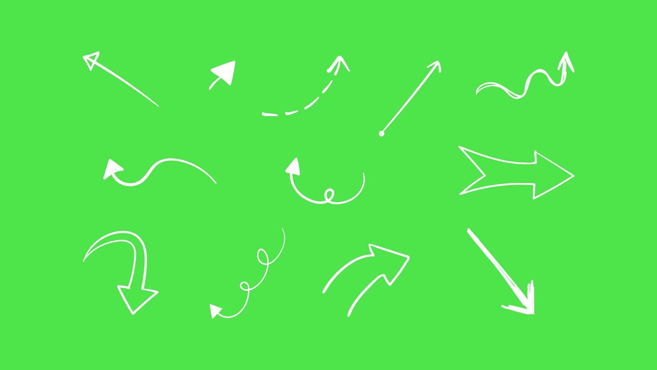 arrow green screen/ animation green screen/ Free for subscribers #2 ...