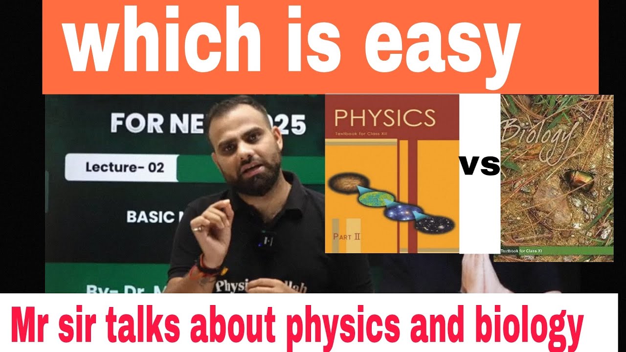 is physics easy ?? Mr sir talks about physics and biology || PW ...