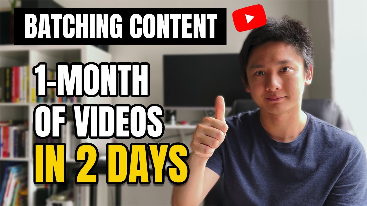 Why and How to Batch Videos for YouTube (1 MONTH OF VIDEOS IN 2 DAYS ...