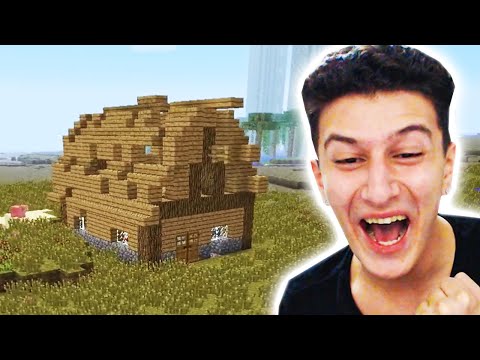TERKEDİLMİŞ EVİ TAMİR ETTİM 😂 Minecraft 62