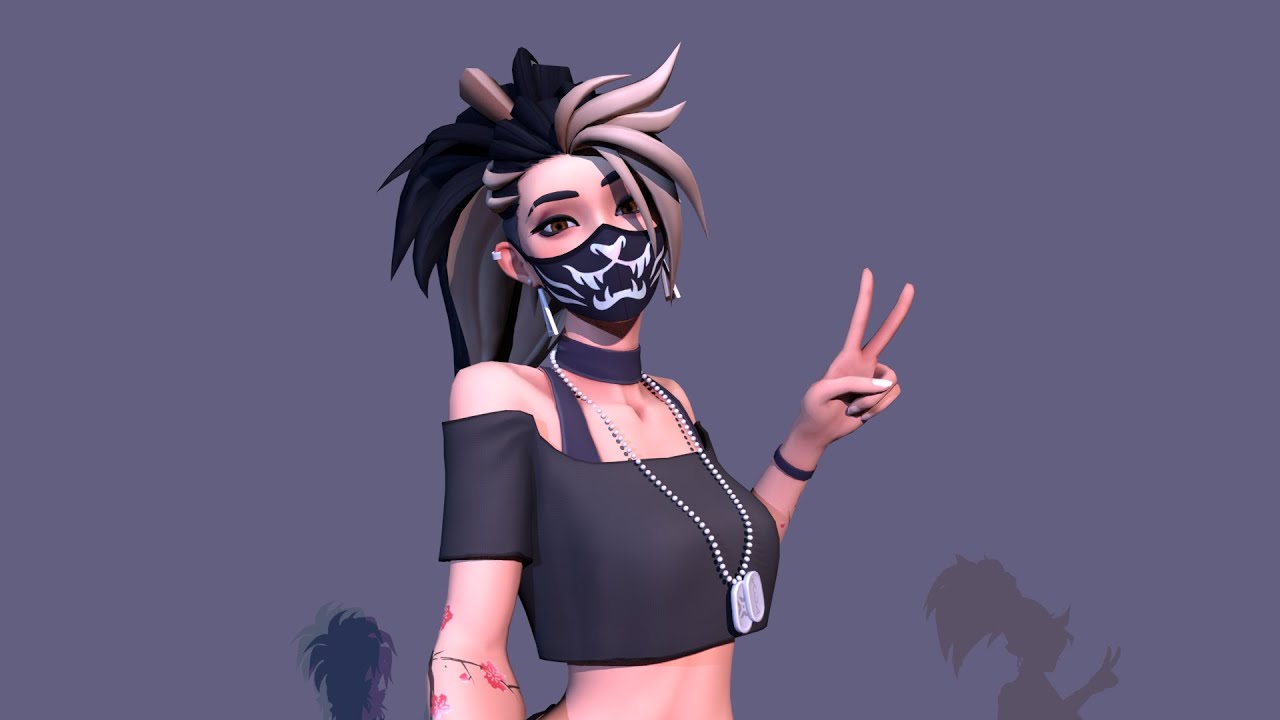 Akali Dance 3D Animation - YouTube