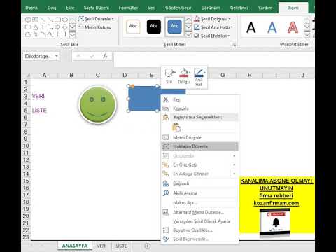 Excel Köprü Ekleme Ders-1