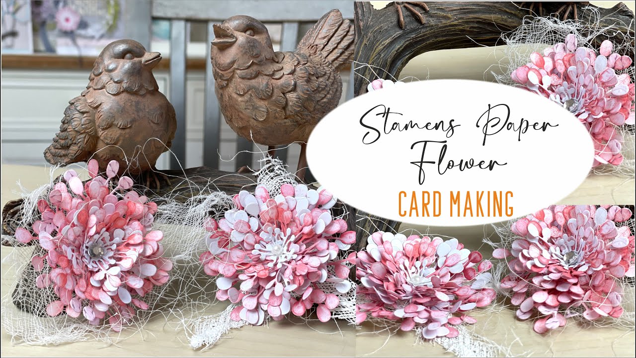 Super Easy Stamens Paper Flower - YouTube