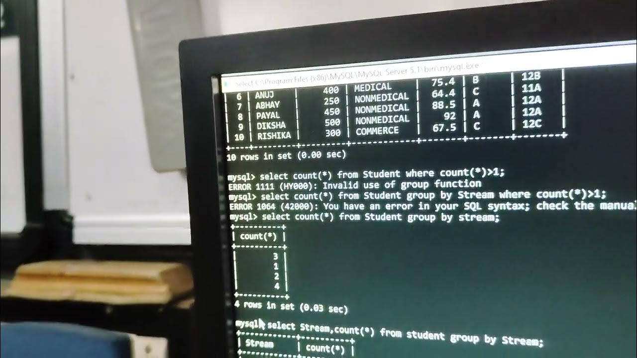 MYSQL PRACTICAL EXAM PRESENTATION BY DEBDAN - YouTube