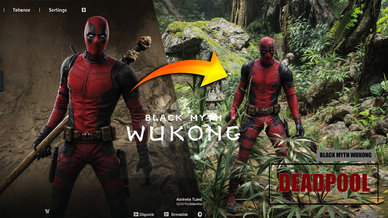 Playing as Deadpool in Black Myth: Wukong (Deadpool Mod) - YouTube