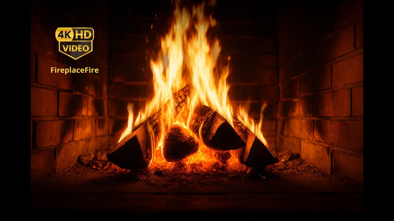 Relaxing Fireplace Fire Sounds with Crackling Flames for Sleep ...