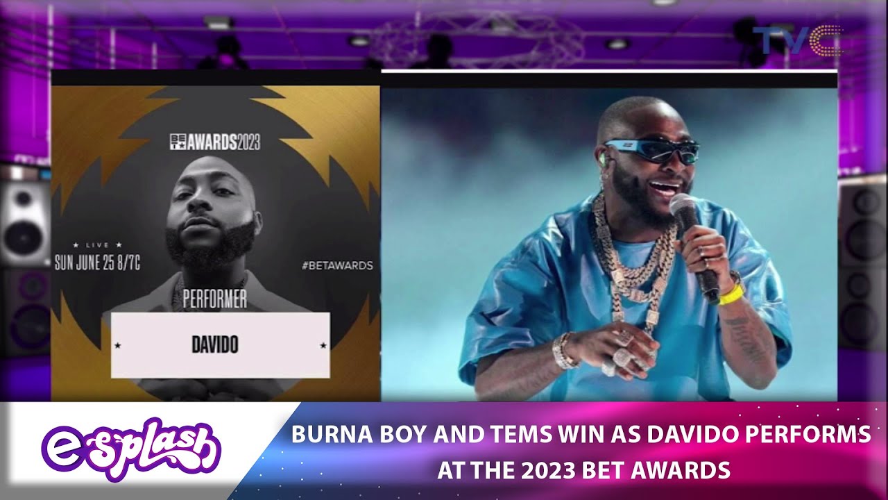 BET Awards 2023: Burna Boy,Tems Win Categories, Davido Performs Hit Songs - YouTube