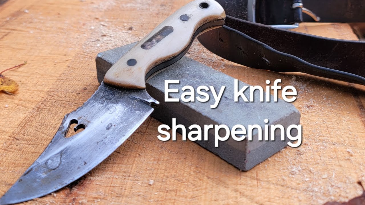 How to sharpen a knife. Simple, easy, and old school. - YouTube